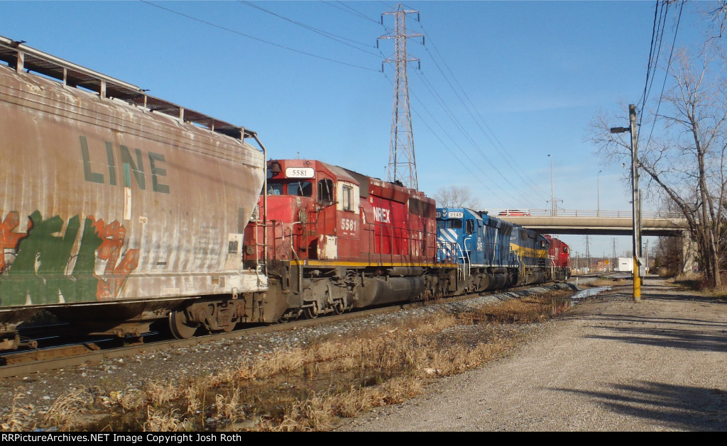 NREX 5581, CEFX 3145, ICE 6217 & SOO 6045